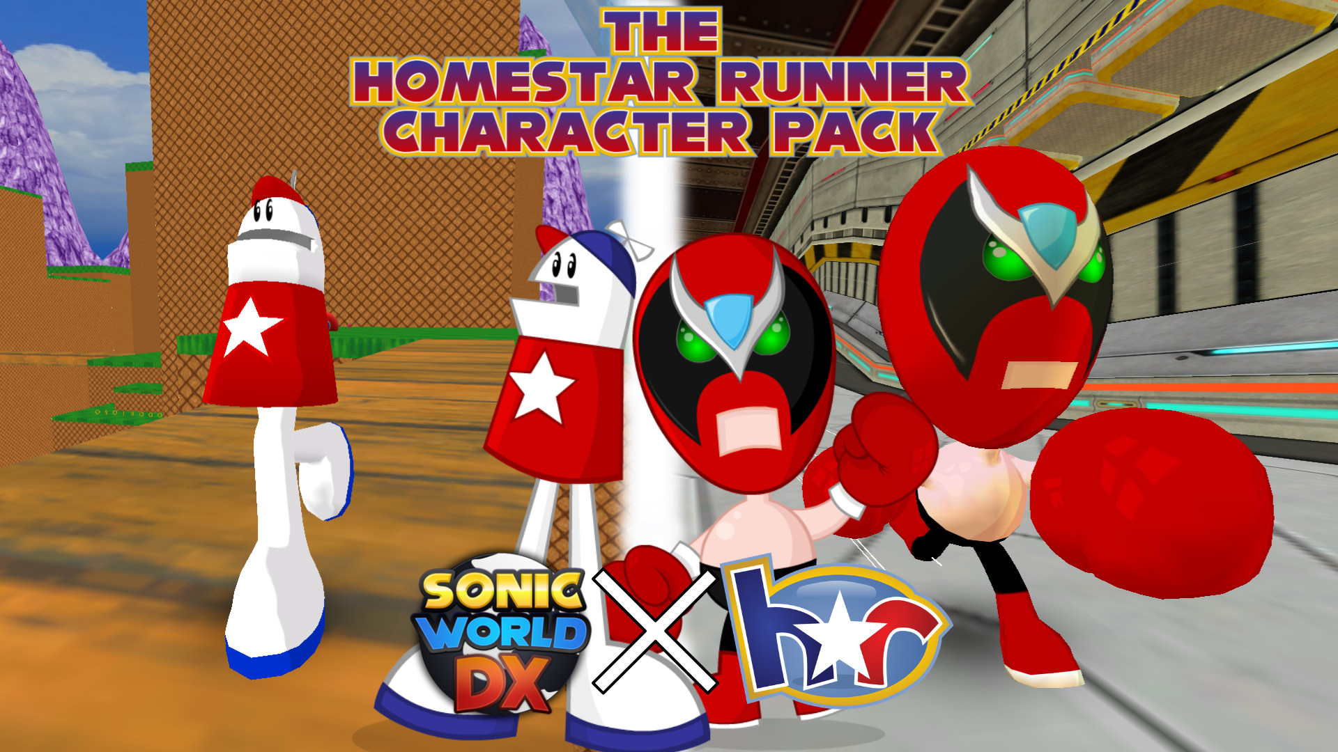 The Homestar Runner Character Pack Mod for Sonic World DX | SWDX Mods