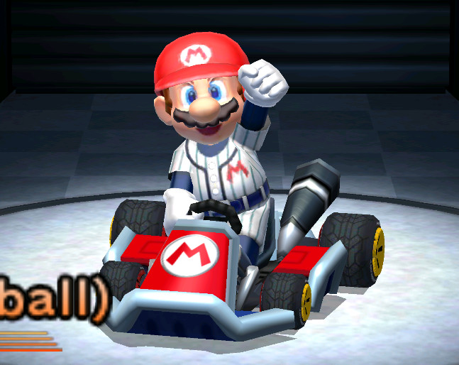 Baseball Mario from MKT Mod for Mario Kart 7 | MK7 Mods