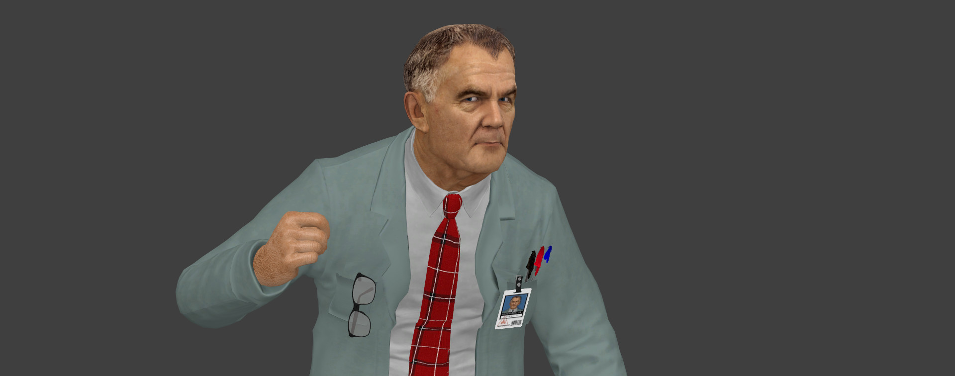 HLA Magnusson with Consistent Hand Skintone Mod for Half-Life 2 | HL2 Mods