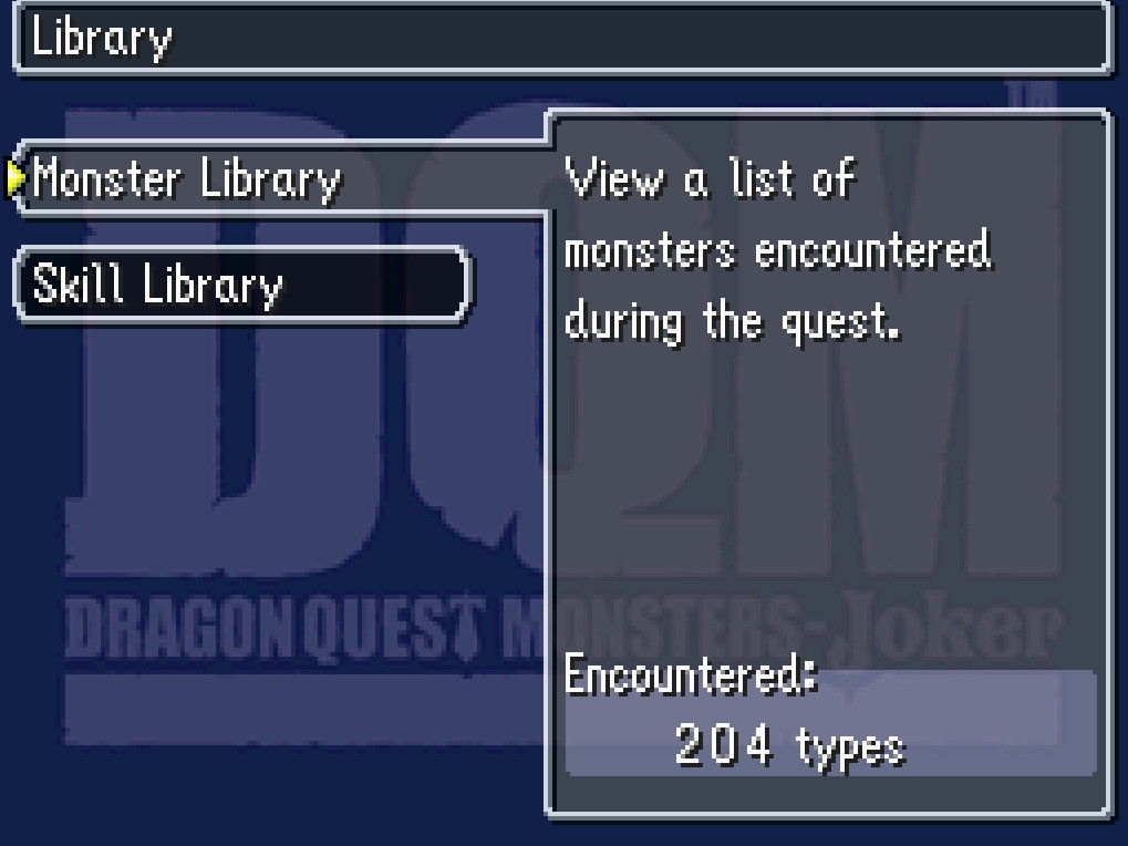 Library Completion Fix Mod for Dragon Quest Monsters: Joker | DQMJ1 Mods