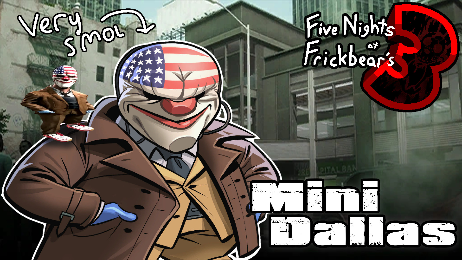 Mini Dallas | Custom Guard Mod for Five Nights at Frickbear's 3 | FB3 Mods