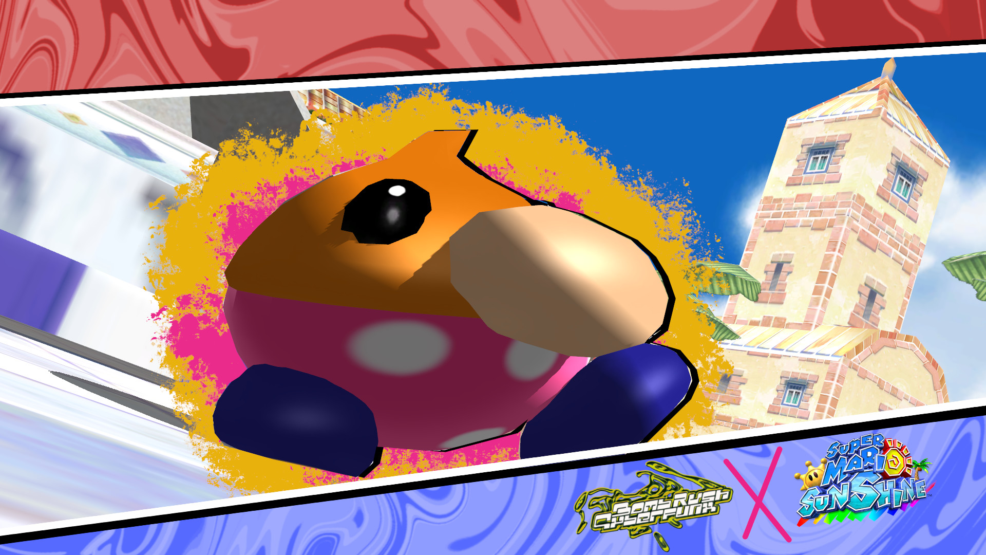 Strollin Stu (Super Mario SunShine) Mod for Bomb Rush Cyberfunk | BRC Mods