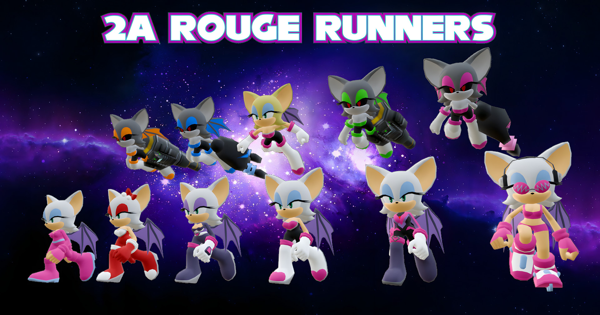 2A Rouge (Runners) Mod for Shadow The Hedgehog | ShTH Mods