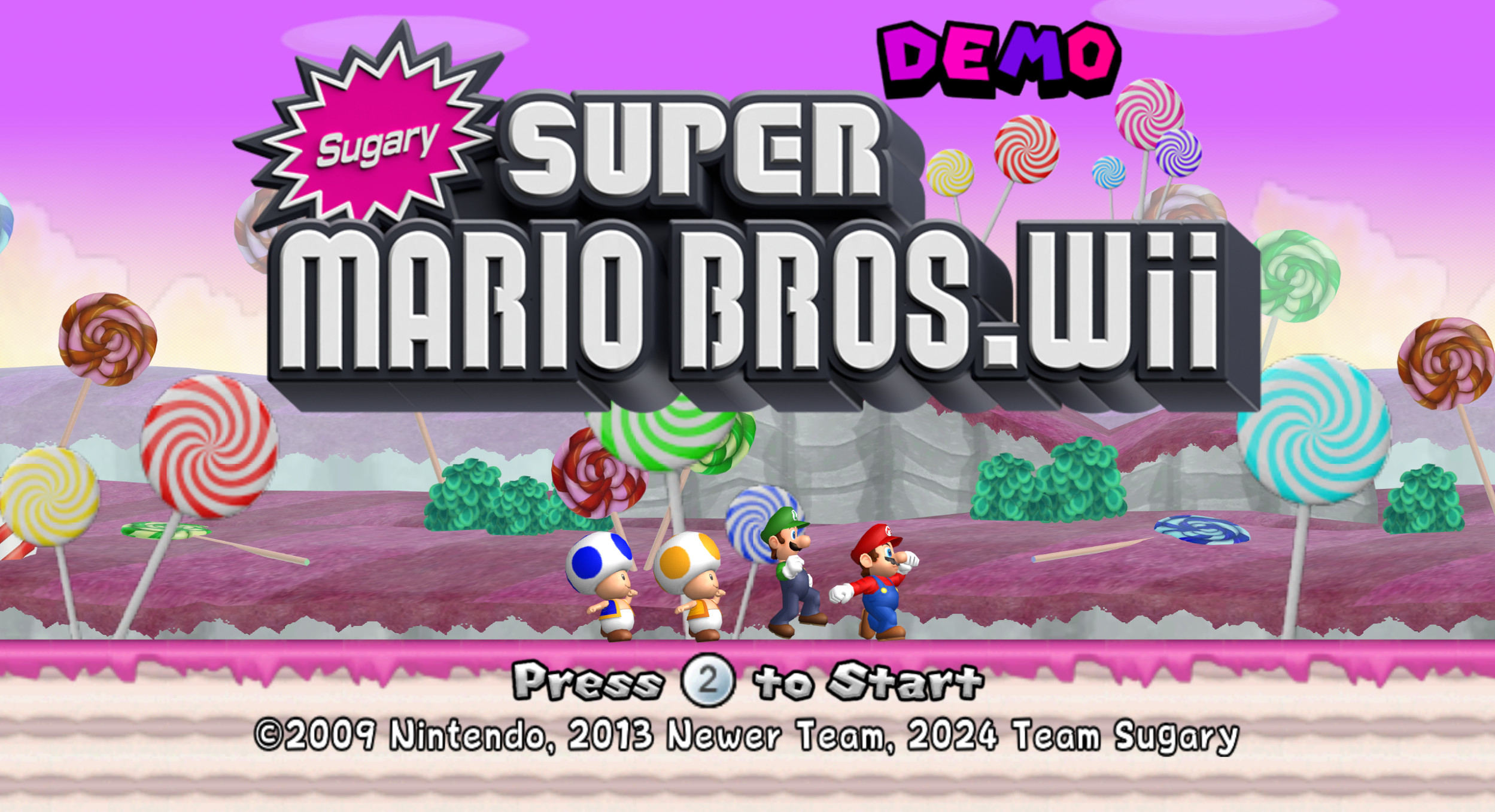 DEMO Sugary Super Mario Bros. Wii Mod for New Super Mario Bros. Wii ...