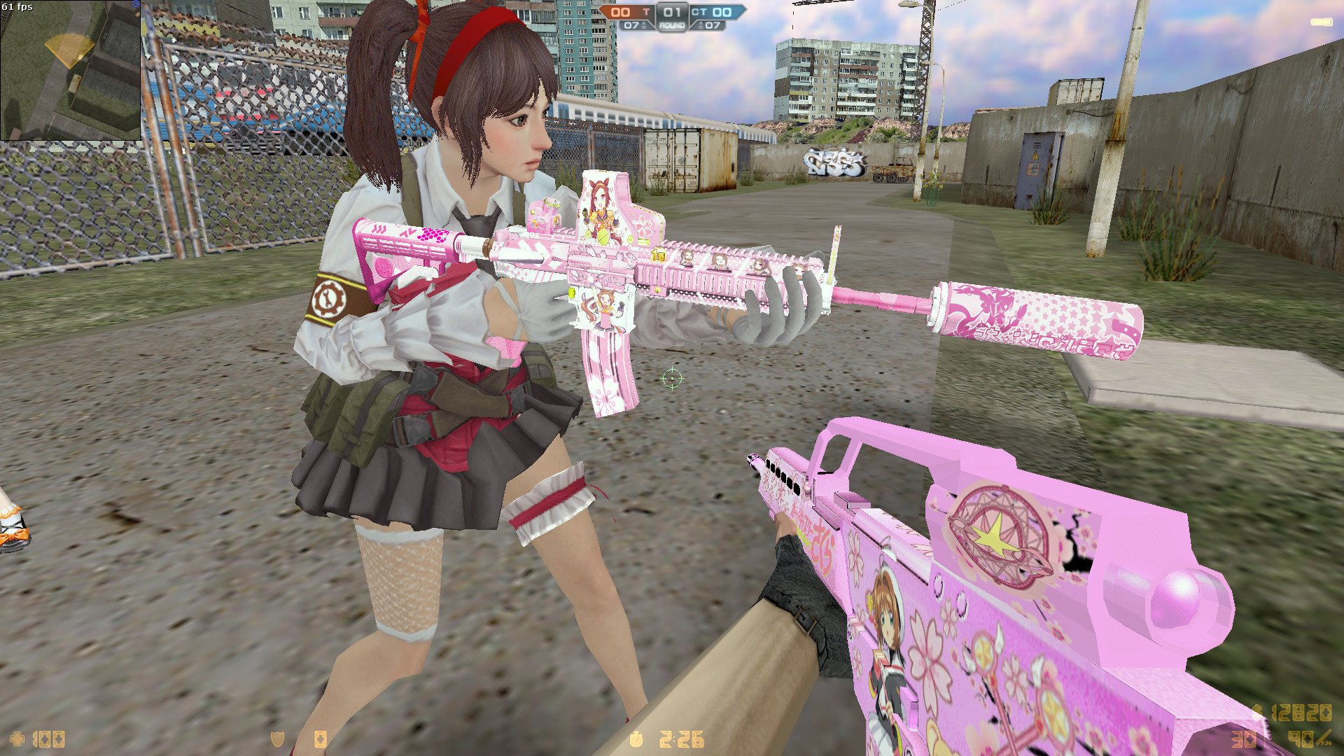 HK-416 Eotech : Sakura Bakushin Ō Mod for Counter-Strike 1.6 | CS1.6 Mods