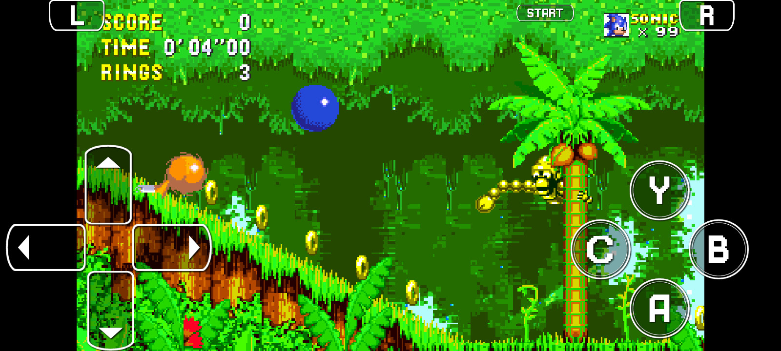 C over X Touch Controls & Input Icons Mod for Sonic 3 A.I.R. | S3AIR Mods