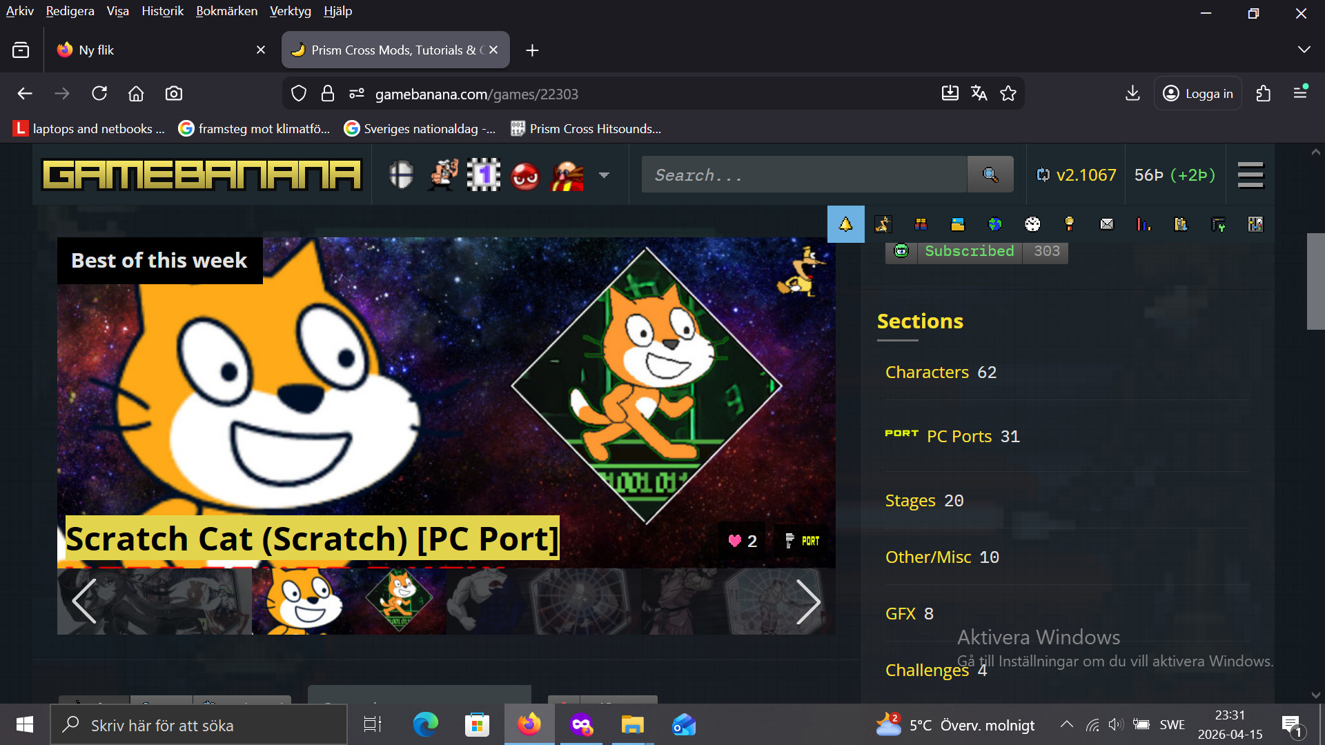 Scratch Cat (Scratch) [PC Port] Mod for Prism Cross | PC Mods