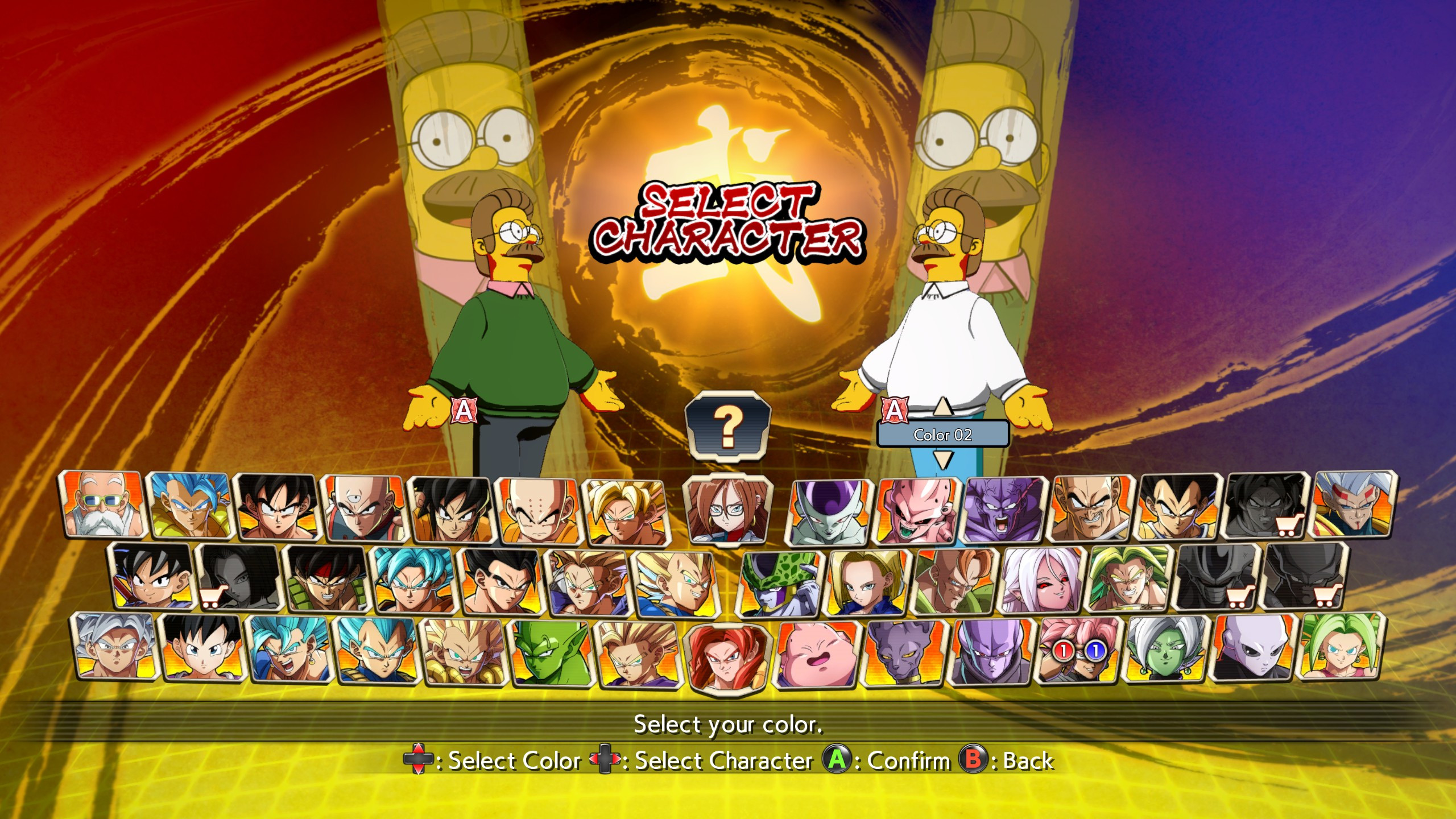 Ned Flanders Mod for Dragon Ball FighterZ | DB:FZ Mods