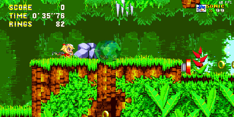Blue Archive shield over classic shield Mod for Sonic 3 A.I.R. | S3AIR Mods