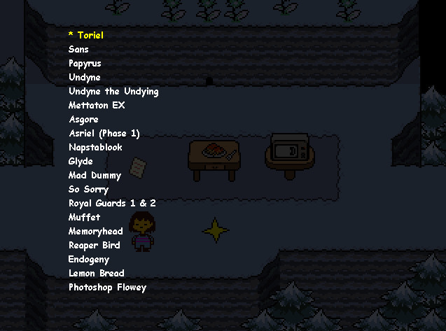 Undertale With A Boss Menu Mod for UNDERTALE | UT Mods
