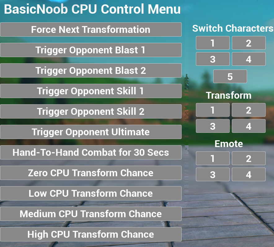 BasicNoobs CPU Control Menu [New Input Update] Mod for Dragon Ball ...