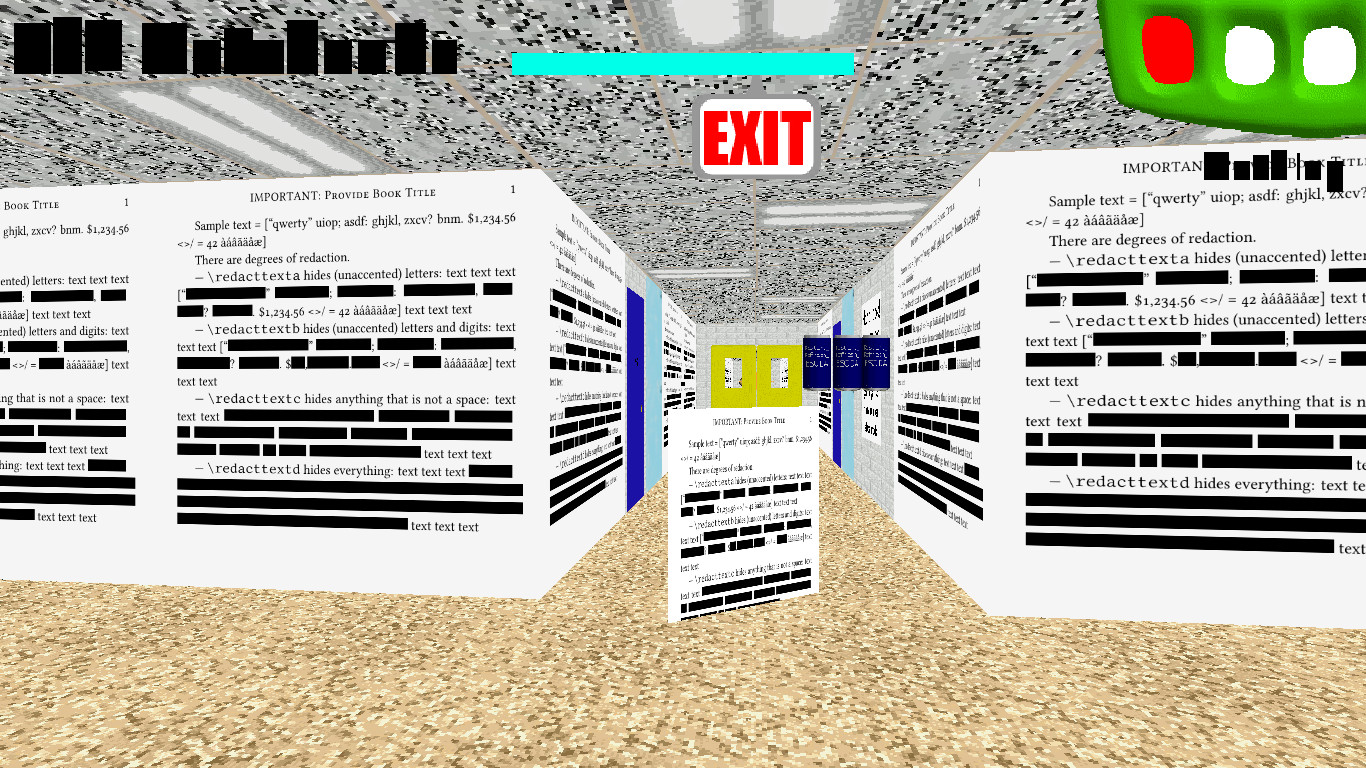 (Redacted baldi) Mod for Baldi's Basics | Baldi Mods