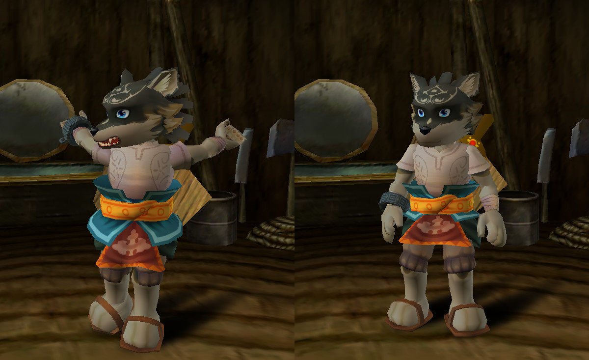 Wolf Link (low poly + higher poly) Mod for Ship of Harkinian (Ocarina ...