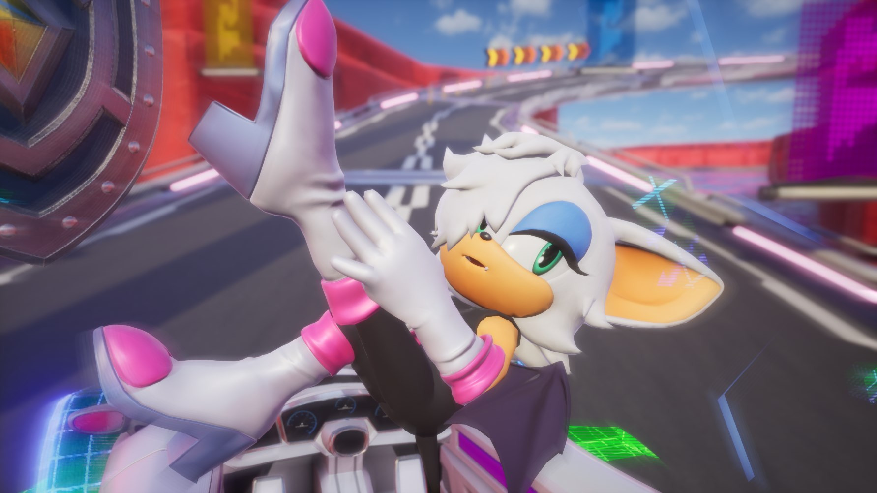 Rogue the Bat (Femboy Rouge) Mod for Sonic Racing: CrossWorlds | SR:CW Mods