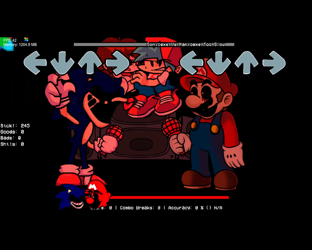 Sonicexe Vs Marioexe 2026 Too Slow 20 Mod For Friday Night Funkin