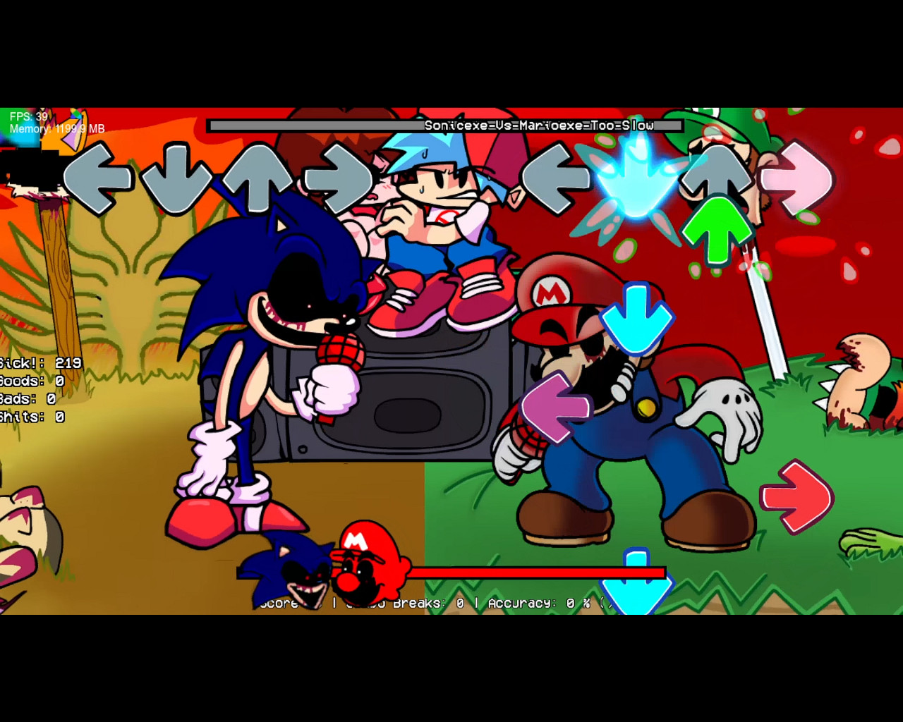 Sonicexe Vs Marioexe 2026 Too Slow 20 Mod For Friday Night Funkin