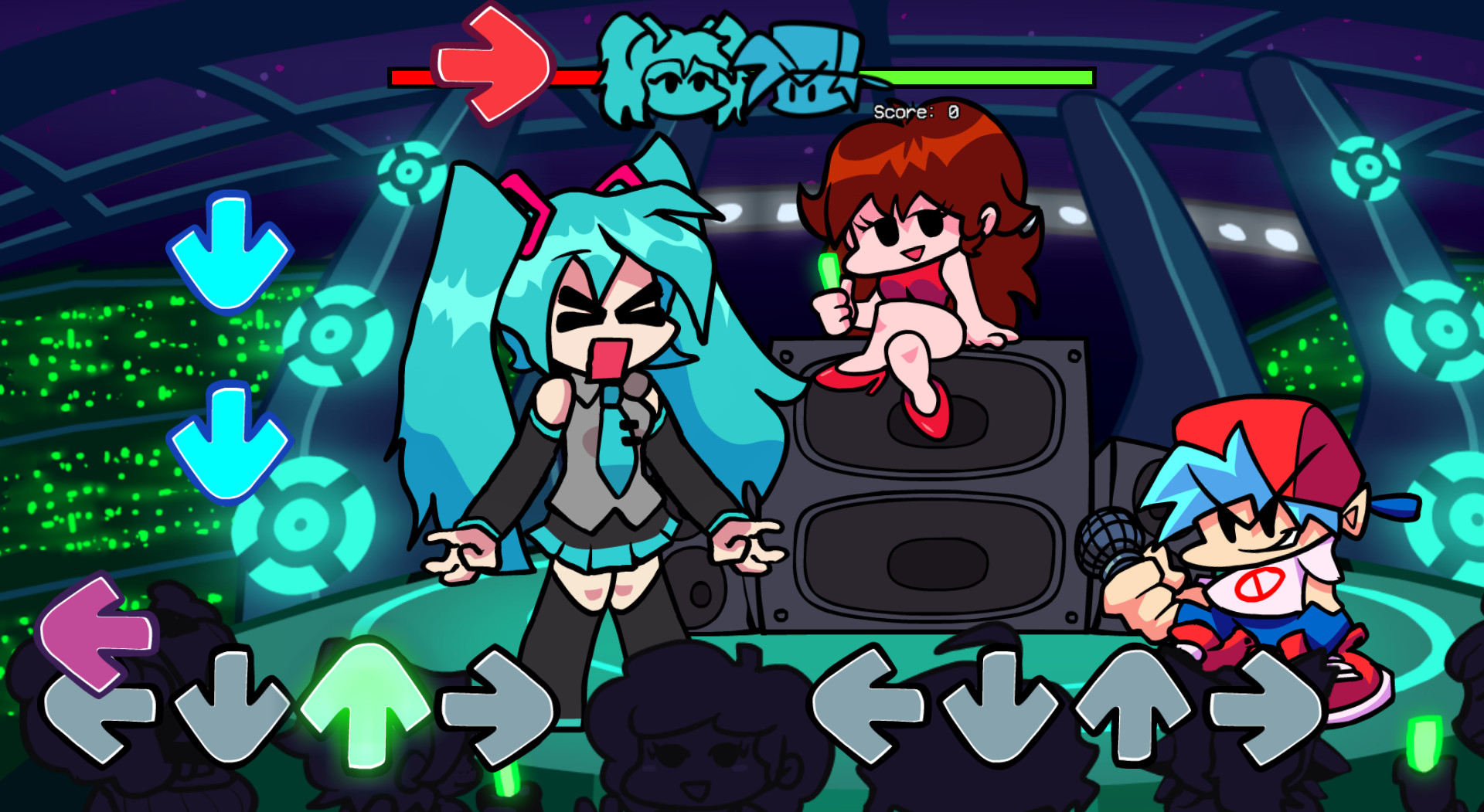 Hatsune Miku Mod : V-Slice Port Mod for Friday Night Funkin' | FNF Mods