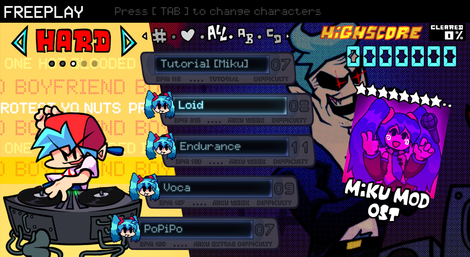 Hatsune Miku Mod : V-Slice Port Mod for Friday Night Funkin' | FNF Mods