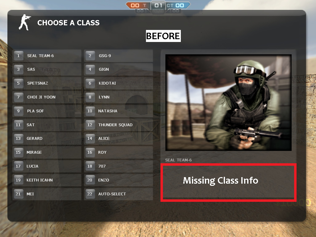 Fix Class Team Faction [Extreme Version] Mod for Counter-Strike 1.6 ...