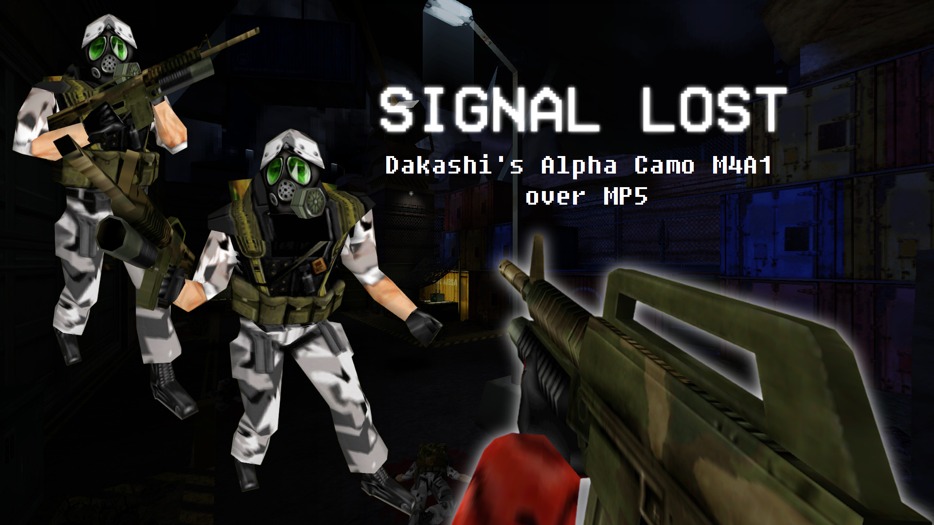 [SIGNAL LOST] Dakashi's Alpha M4A1 over MP5 Mod for Half-Life | HL Mods