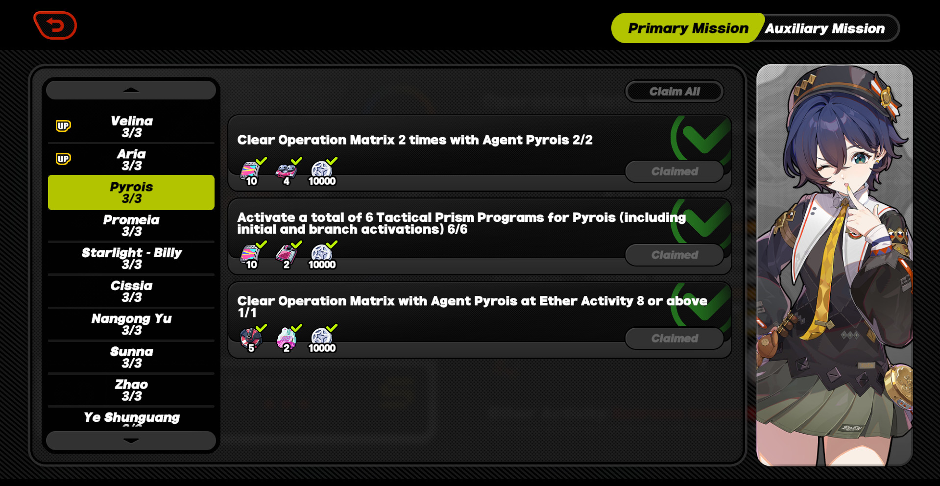 Belle & Wise Icons over Pyrois Mod for Zenless Zone Zero | ZZZ Mods