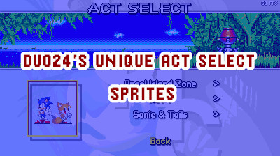 Duo24's Unique Act Select Sprites Mod for Sonic 3 A.I.R. | S3AIR Mods
