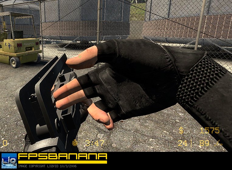 Black Leather W/ Half Finger Gloves Mod for Counter-Strike: Source | CS ...