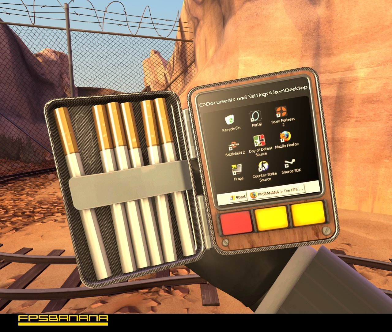 Bananite's Desktop Cigarette Case Mod for Team Fortress 2 | TF2 Mods