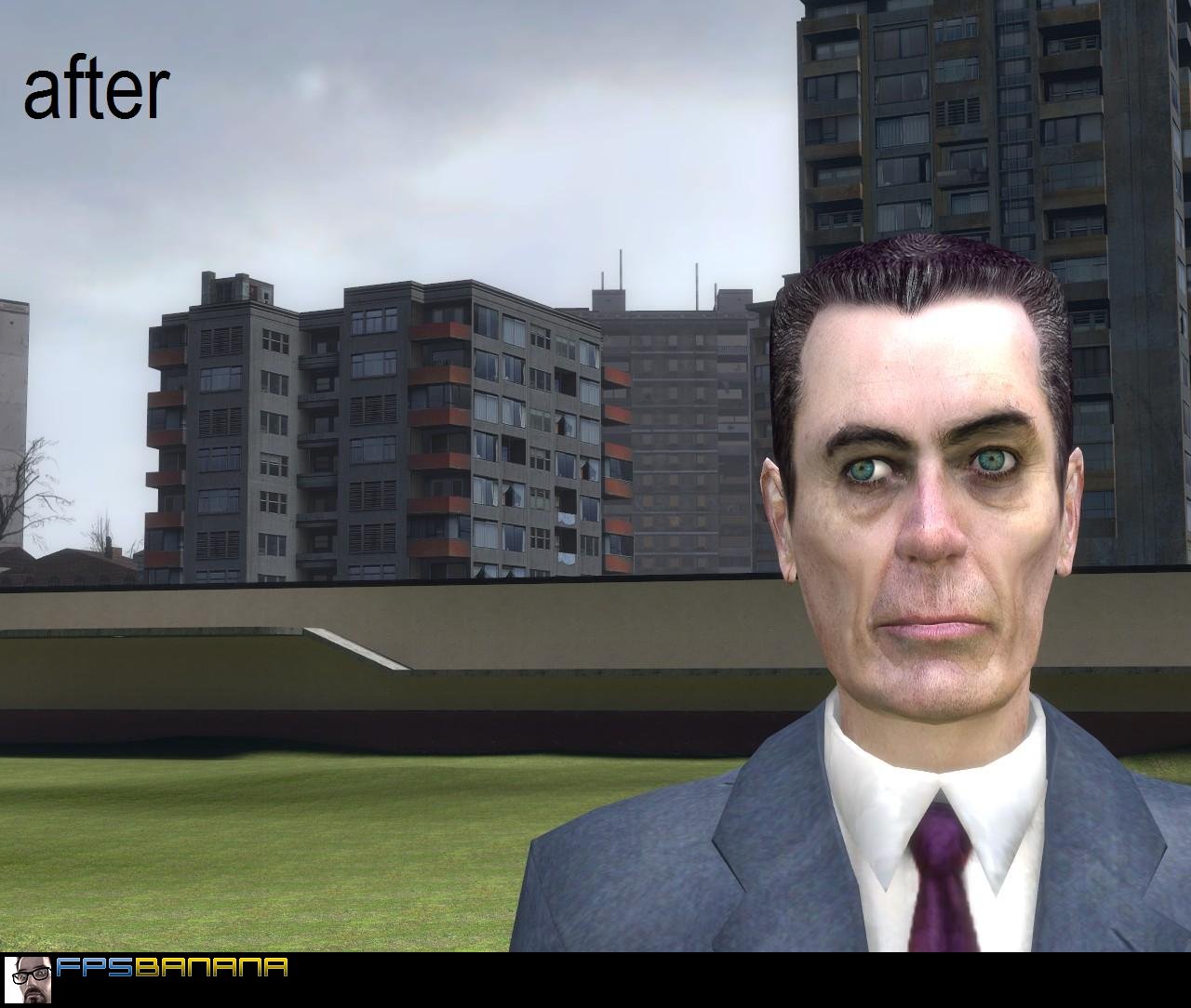 Hires Gman face Mod for Half-Life 2 | HL2 Mods