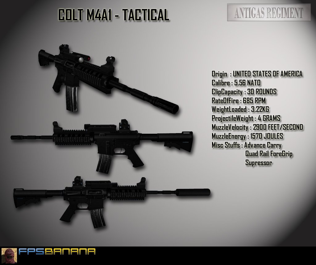 Colt M4A1-tactical [Counter-Strike: Condition Zero] [Mods]