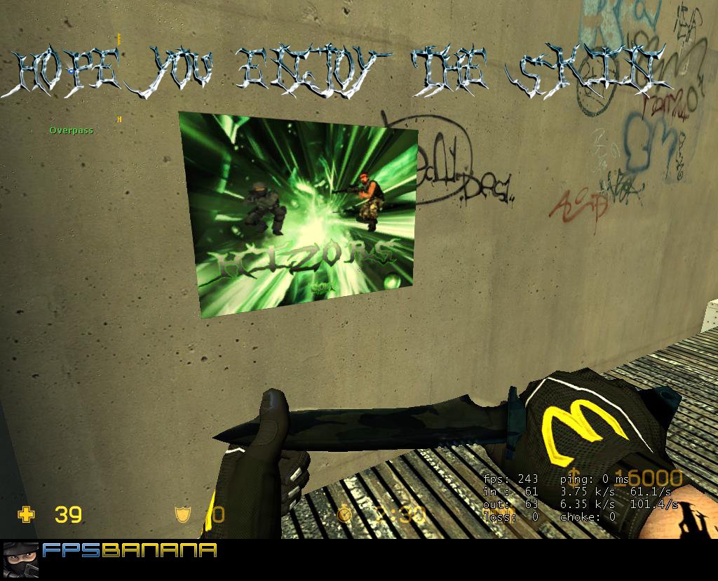 Blue Camo Knife Mod for Counter-Strike: Source | CS:S Mods