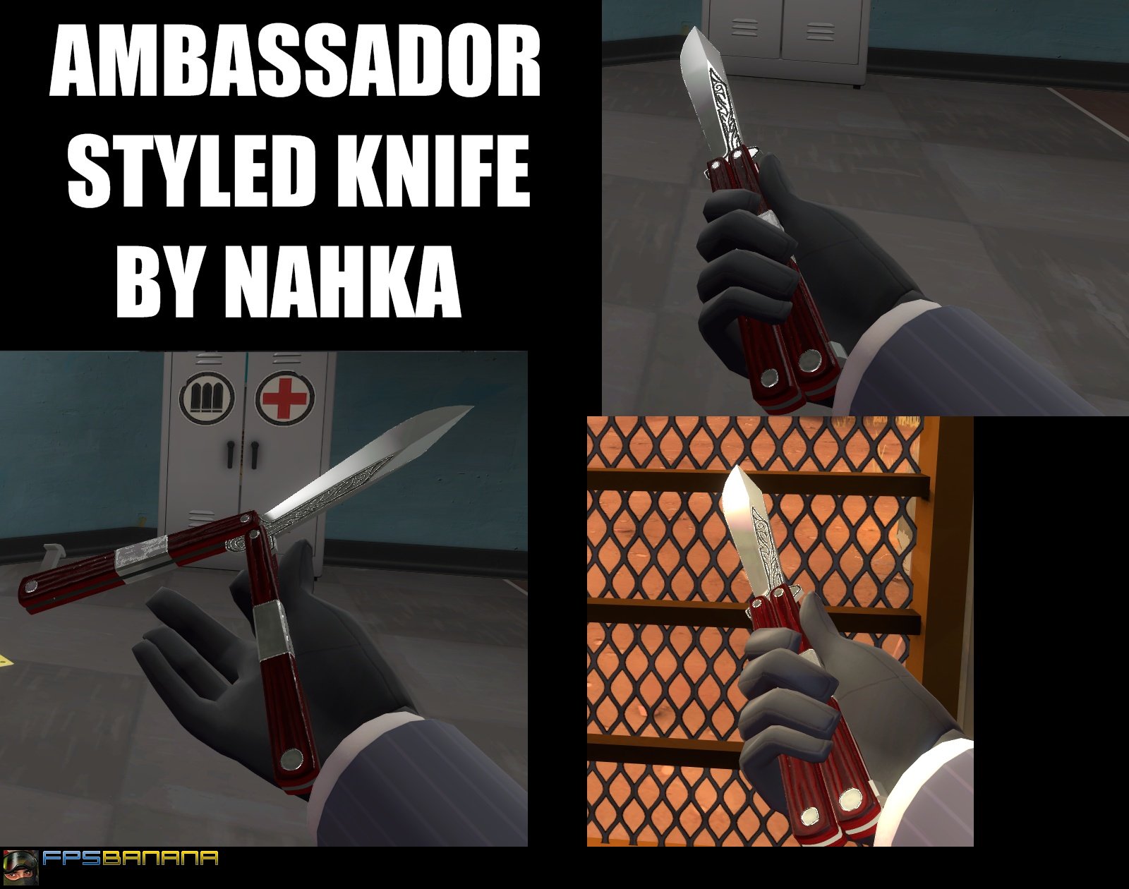 Ambassador styled knife Mod for Team Fortress 2 | TF2 Mods