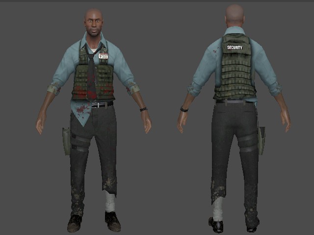 Black Mesa Security Louis V1 Mod for Left 4 Dead | L4D Mods