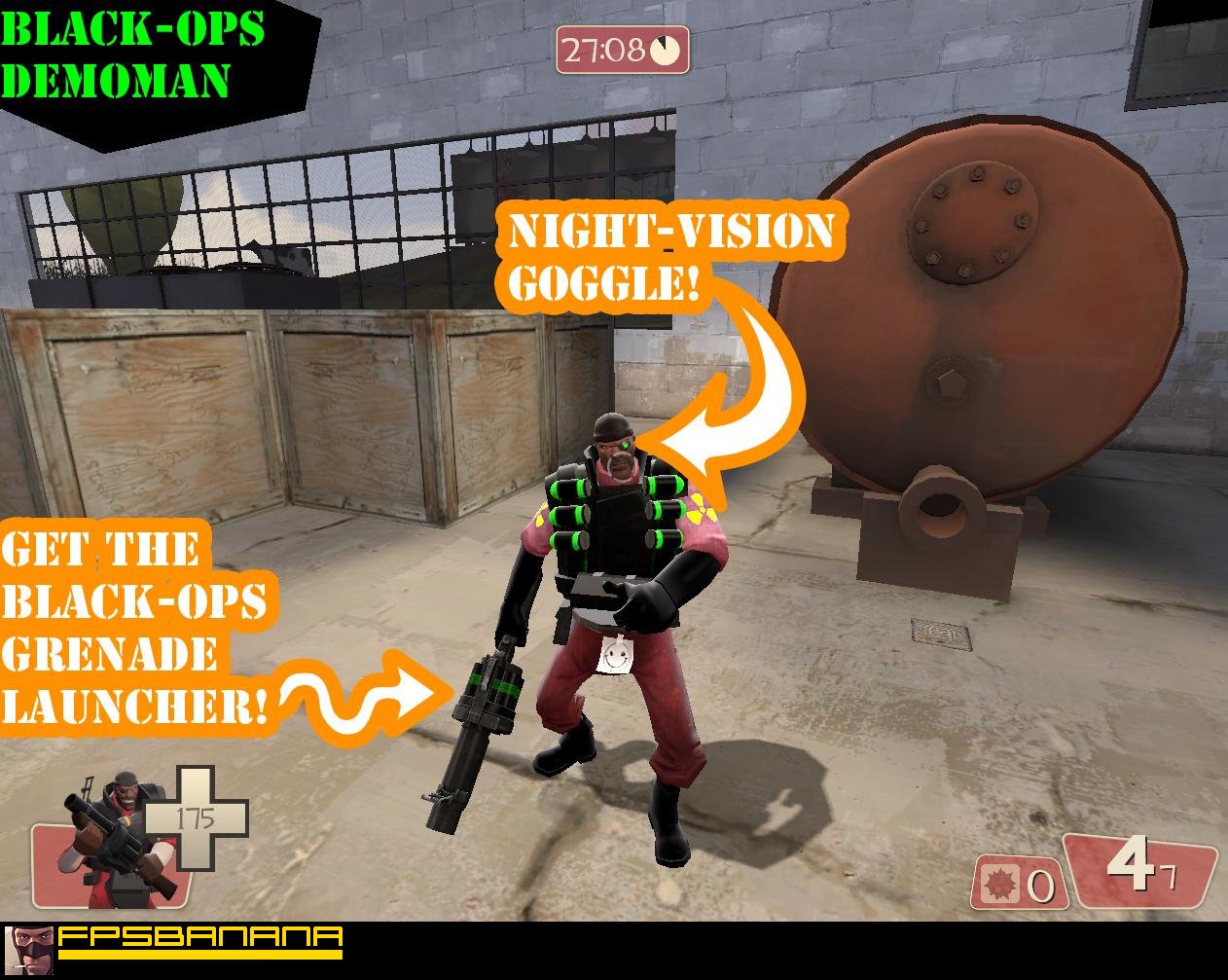 Black-Ops Demoman [Team Fortress 2] [Mods]