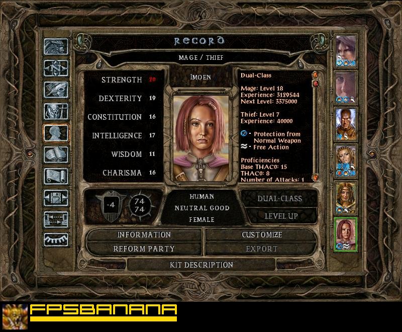 imoen and sarevok portraits Mod for Baldur's Gate II: Throne of Bhaal ...