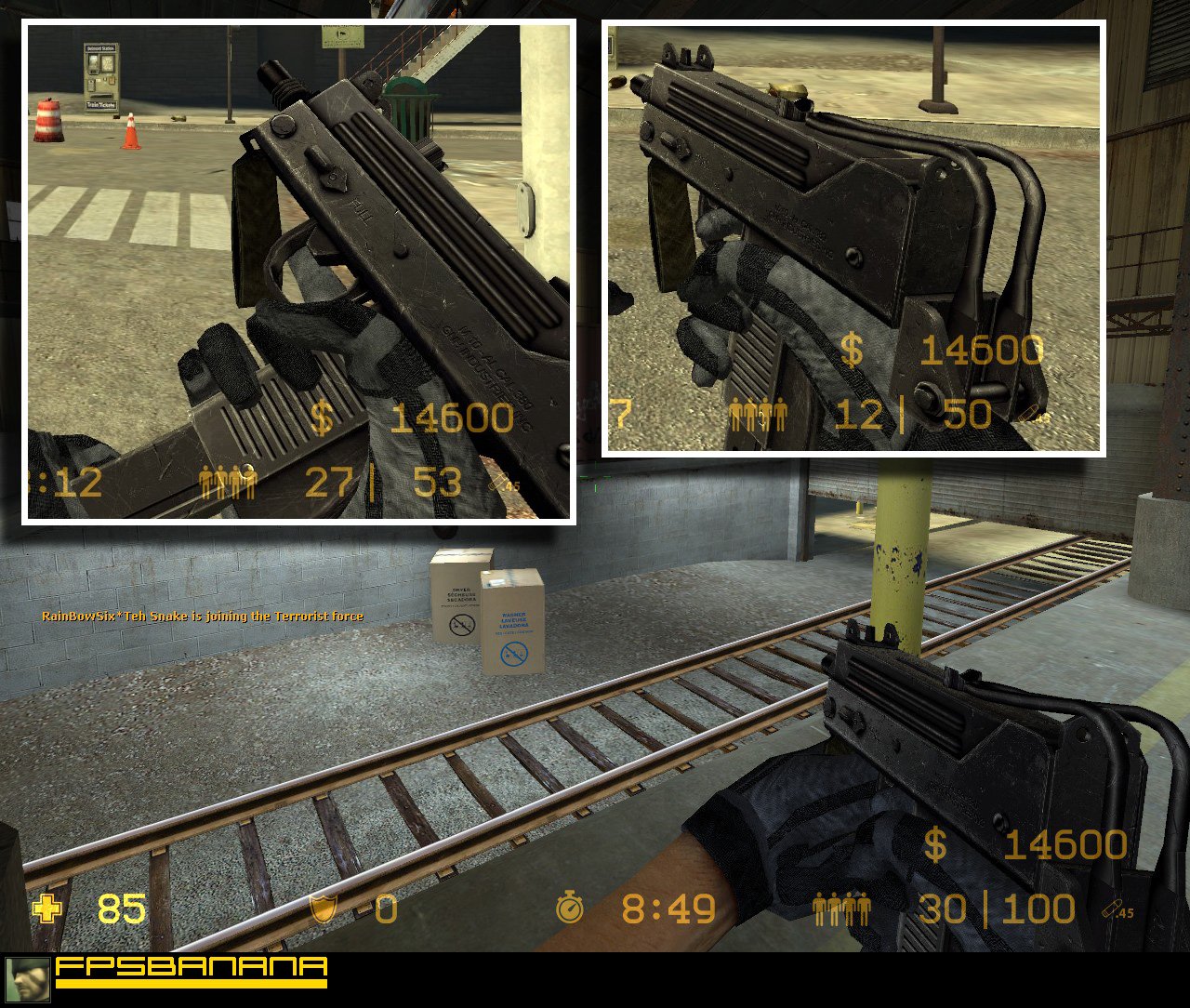 Default Mac 10 retextured Mod for Counter-Strike: Source | CS:S Mods