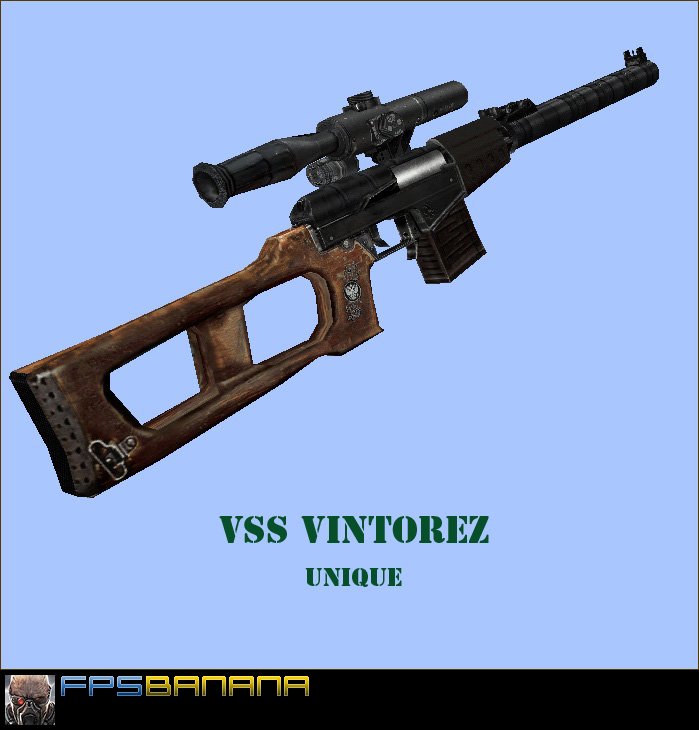 VSS Vintorez UNIQUE Mod for S.T.A.L.K.E.R.: Shadow of Chernobyl ...