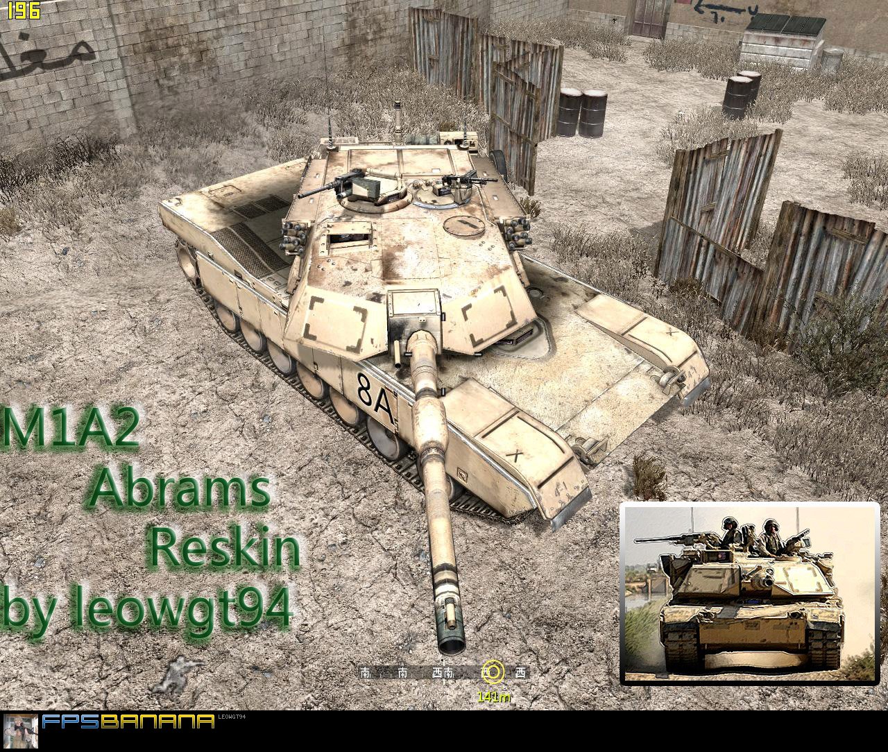leowgt94's M1A2 Abrams Reskin Mod for Call of Duty 4: Modern Warfare ...