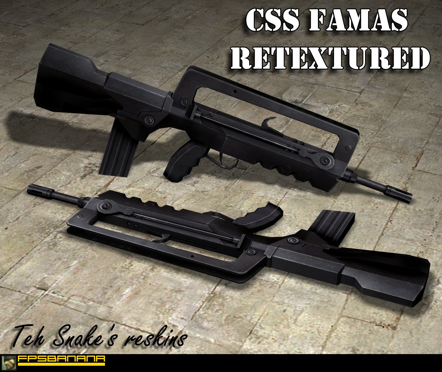 Default Famas retextured Mod for Counter-Strike: Source | CS:S Mods