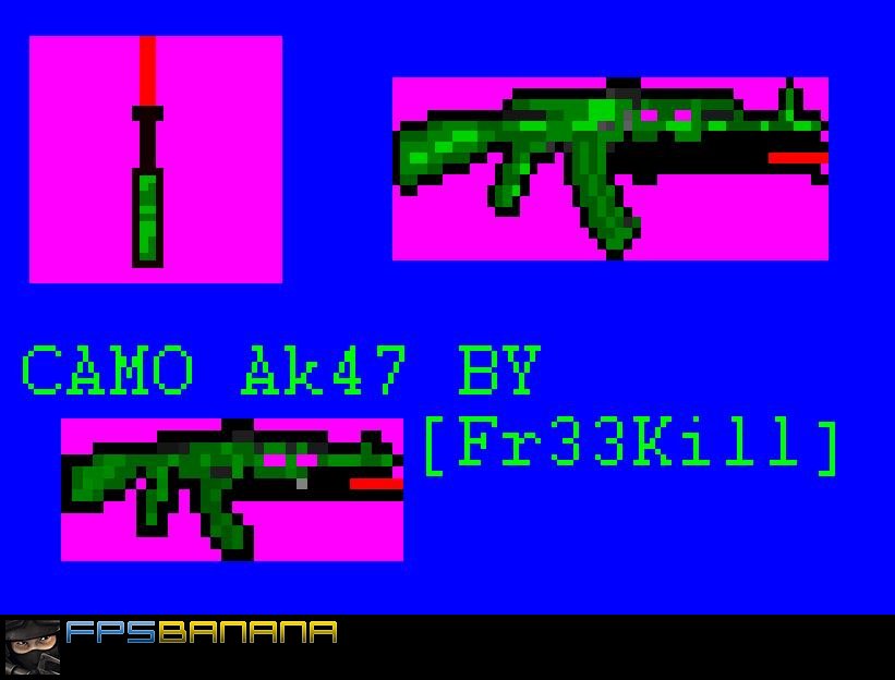 Forest Camo AK47(laser fixed) [CS2D] [Mods]