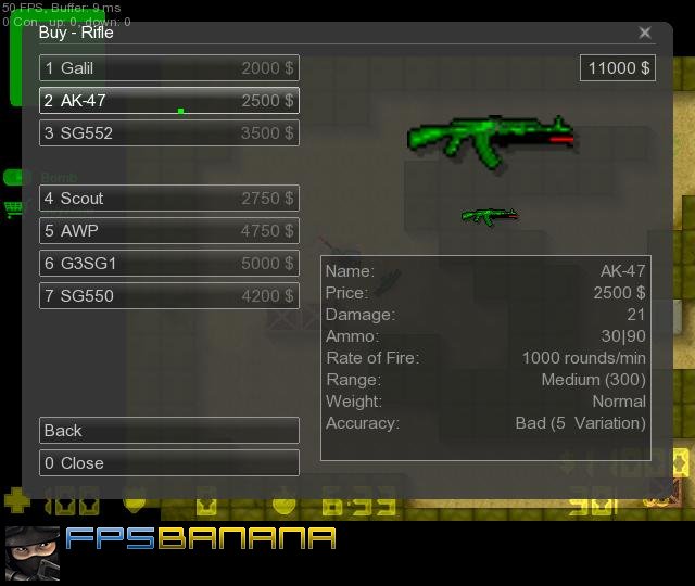 Forest Camo AK47(laser fixed) [CS2D] [Mods]