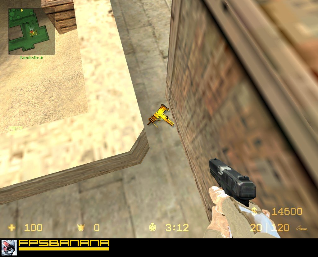 Gold mac_10 [Counter-Strike: Source] [Mods]