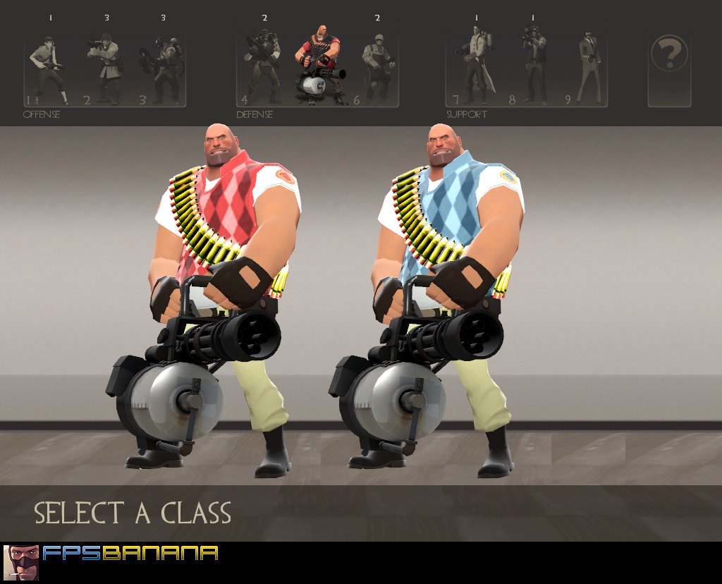 Heavy in Sweater Vest Mod for Team Fortress 2 | TF2 Mods