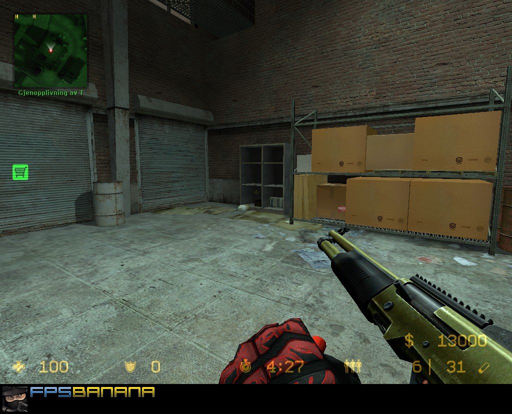 golden shotgun Mod for Counter-Strike: Source | CS:S Mods