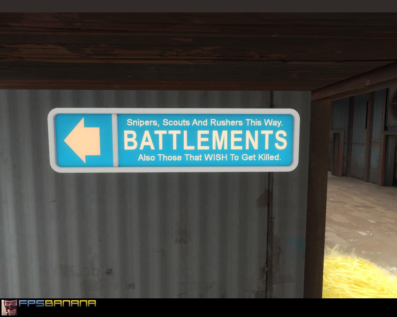 Battlements Sign Mod for Team Fortress 2 | TF2 Mods