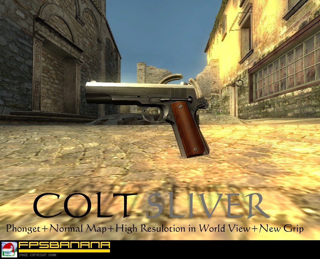 Colt Sliver phong+normal map [Day of Defeat: Source] [Mods]