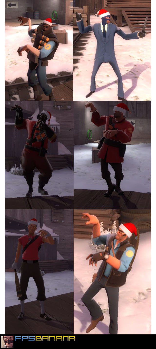 santa hat (updated to replace the gibus) Mod for Team Fortress 2 | TF2 Mods