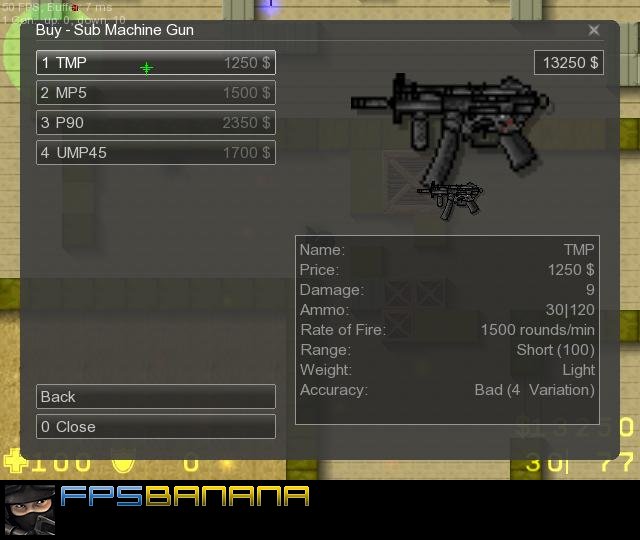 MP5k Pack for MP5 and TMP [CS2D] [Mods]