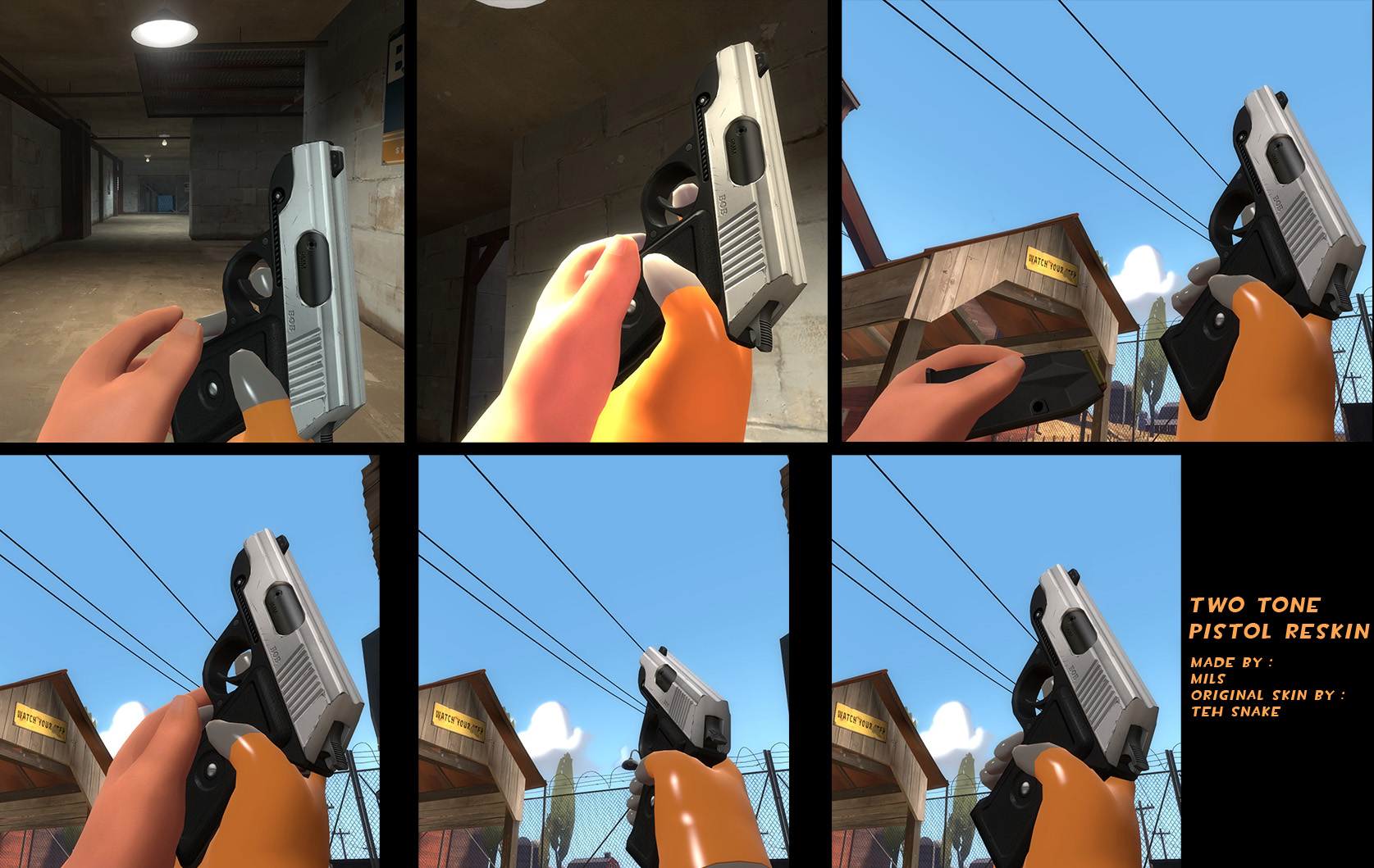 Two tone pistol reskin [Team Fortress 2] [Mods]