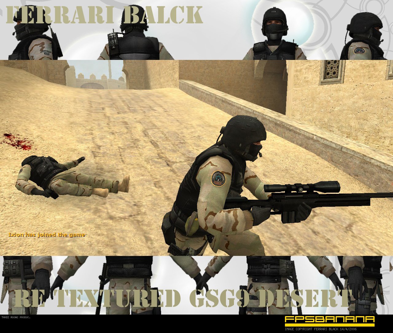 Ferrari Black's ReTextured Gsg9 Desert [Counter-Strike: Source] [Mods]